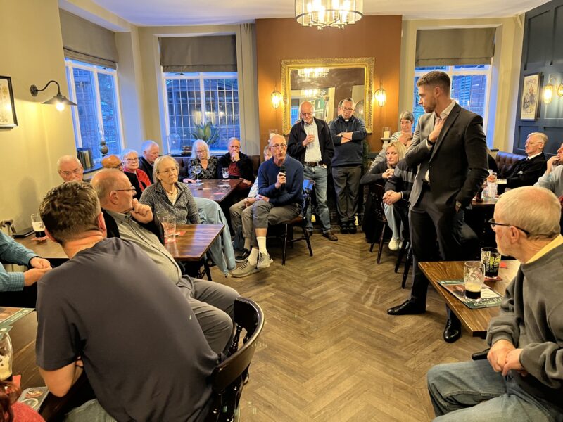 Rachel listens to road safety concerns in Fillongley - Rachel Taylor MP