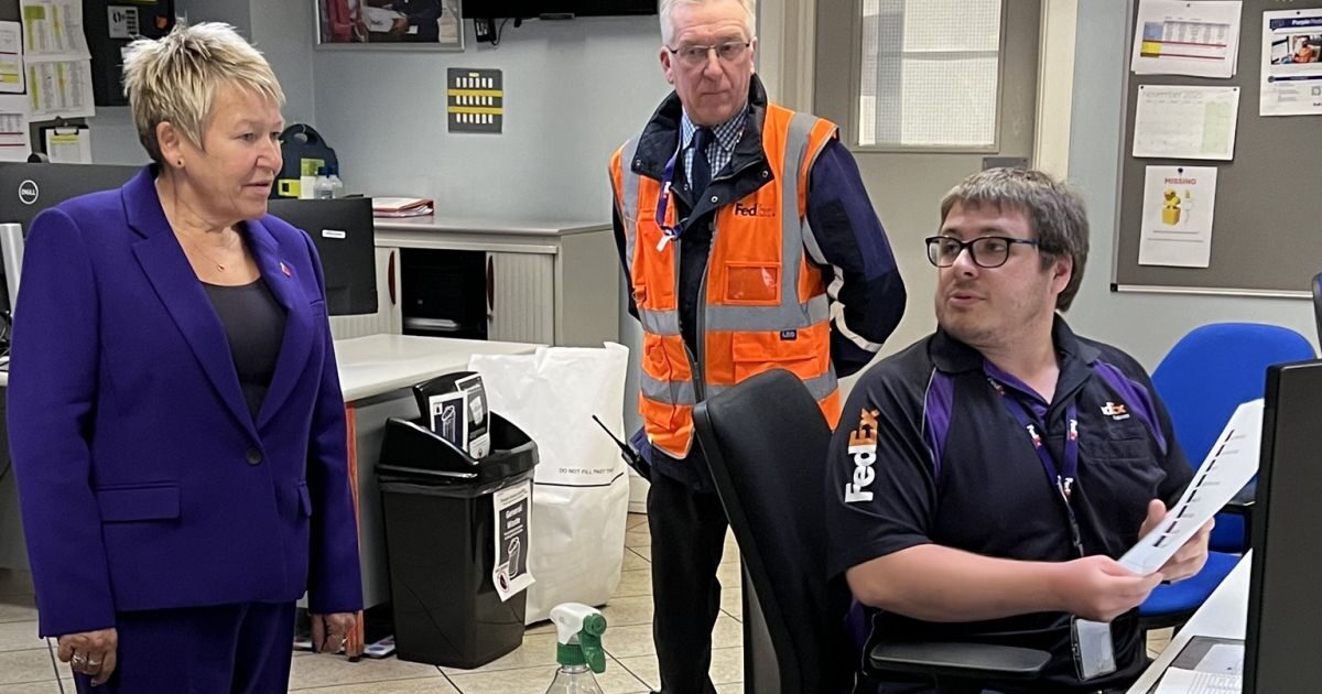 Rachel visits FedEx Headquarters as part of her support for the freight ...